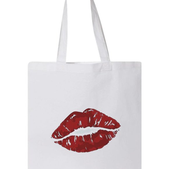 Bags | Kiss Mark Design Tote Bag | Poshmark